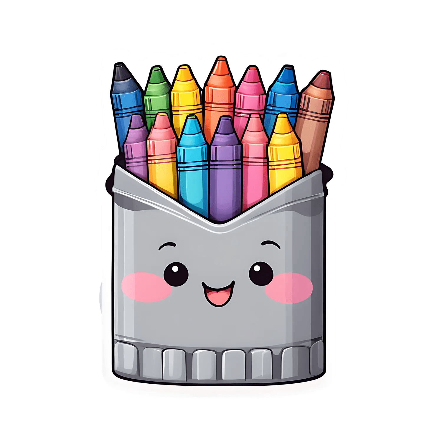 Colorful Crayons - Sticker – Heat Press Transfer