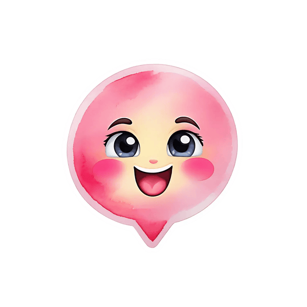 Cute Chat Emoji - Sticker – Heat Press Transfer