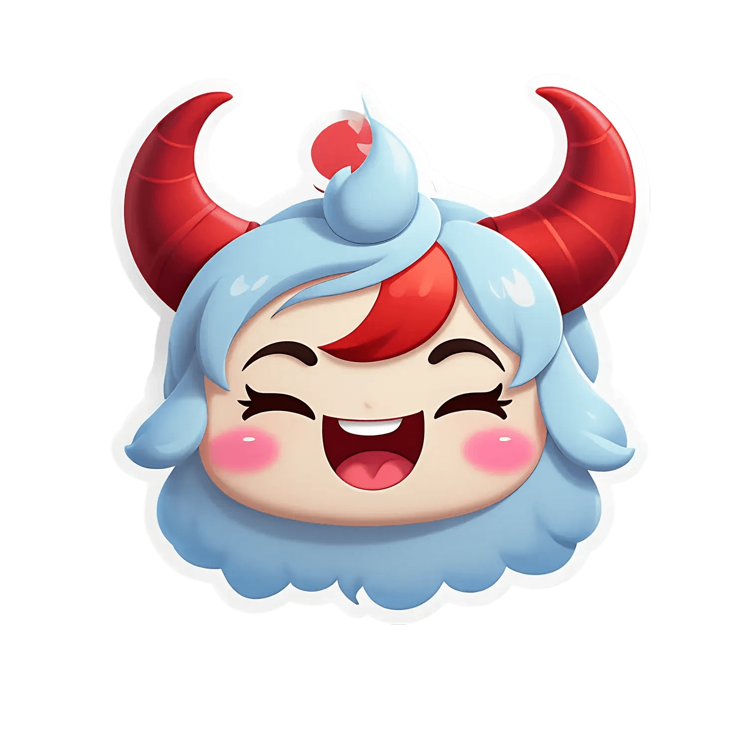 Cute Devil Emoji - Sticker – Heat Press Transfer