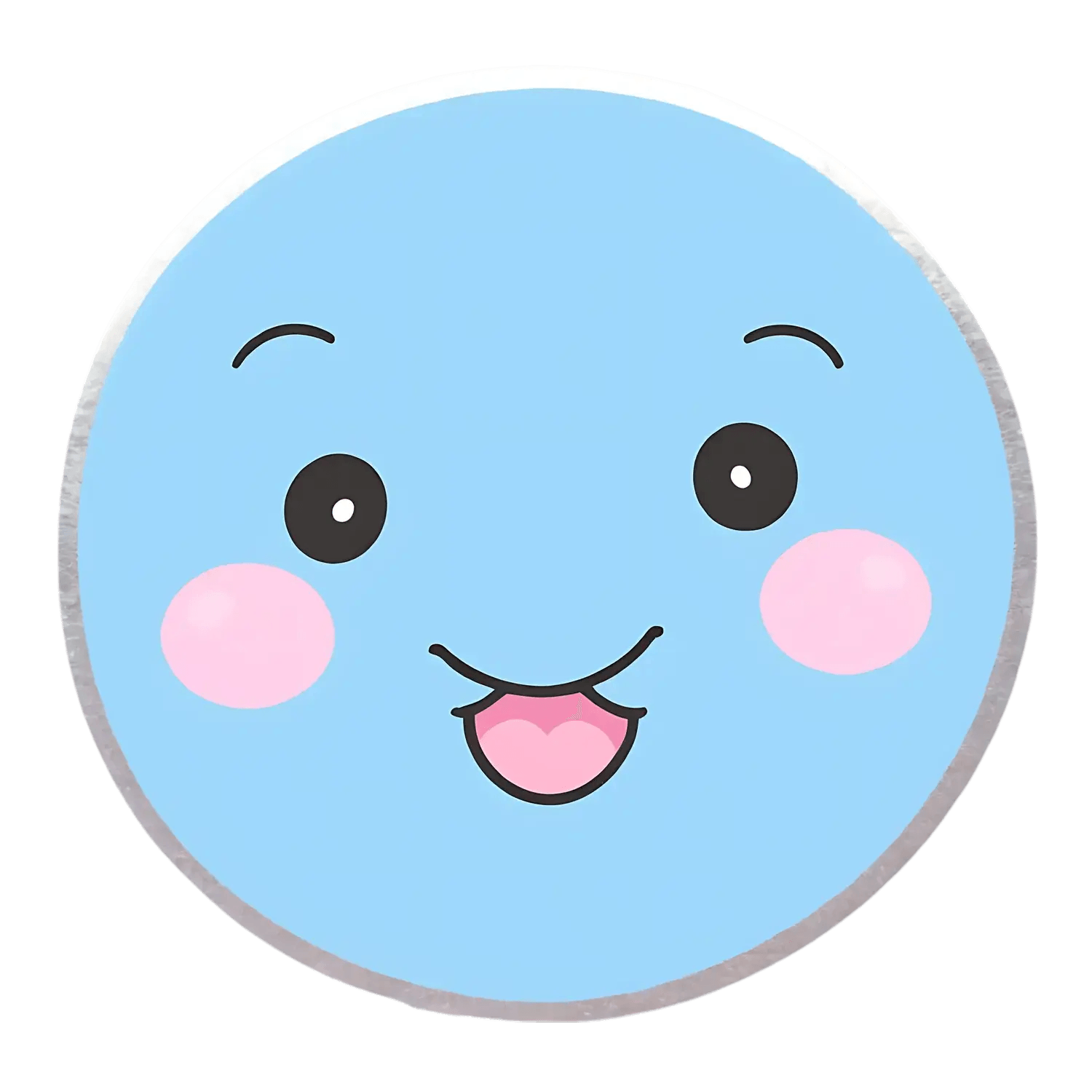 Cute Face Emoji Sticker – Heat Press Transfer
