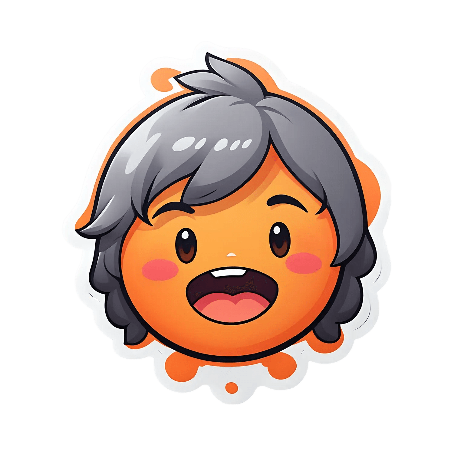 Cute Granny Face - Sticker – Heat Press Transfer