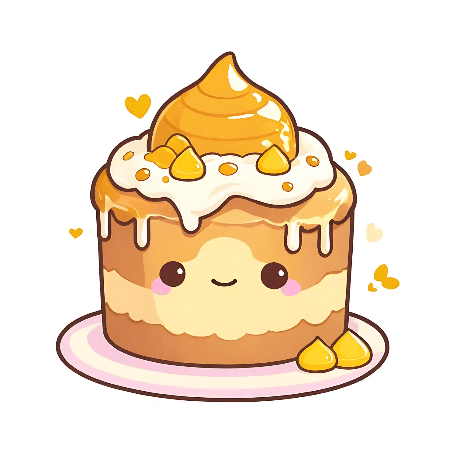 Cute Honey Cake - Sticker – Heat Press Transfer