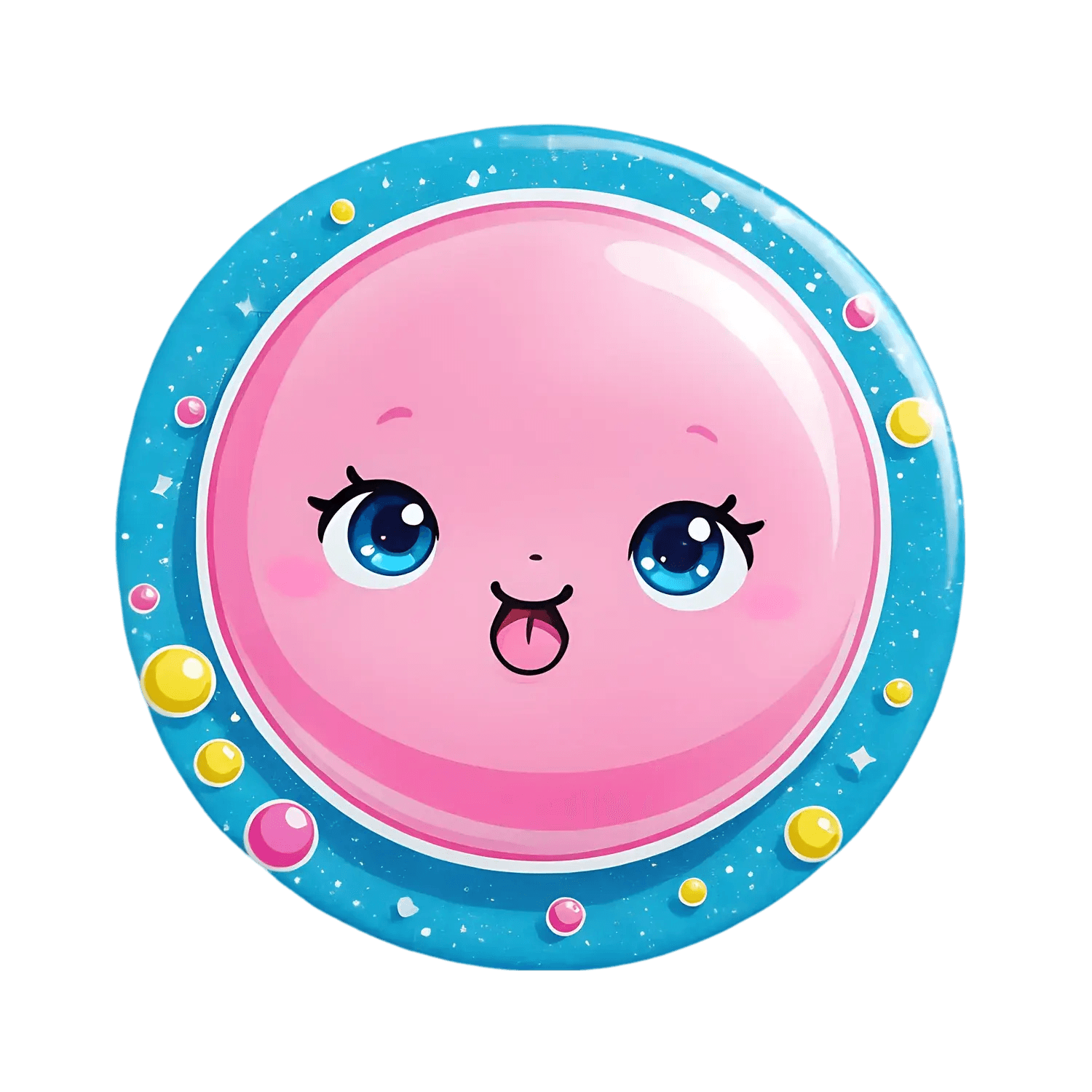 Cute Kawaii Face - Sticker – Heat Press Transfer