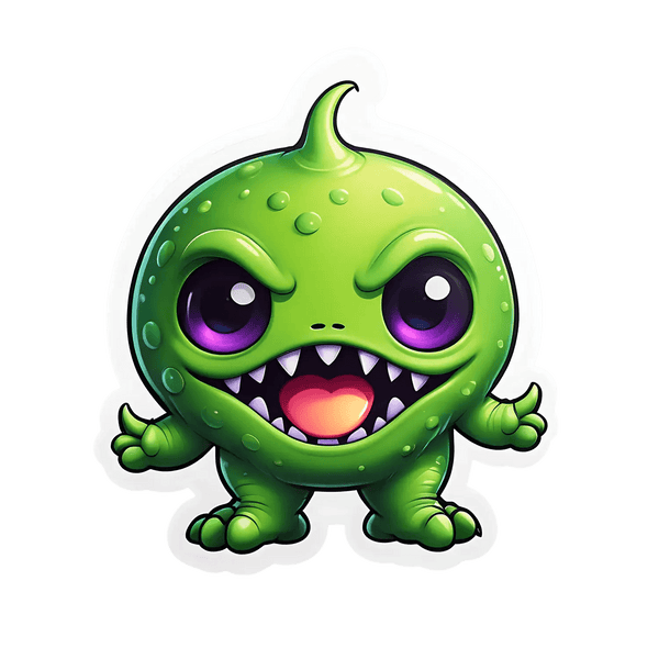 Cute Monster - Sticker – Heat Press Transfer