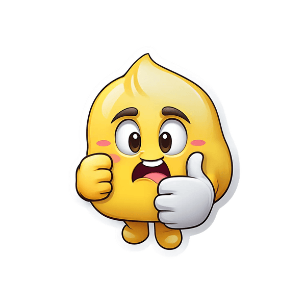 Cute Thumbs-Up Sticker - Emoji Style – Heat Press Transfer