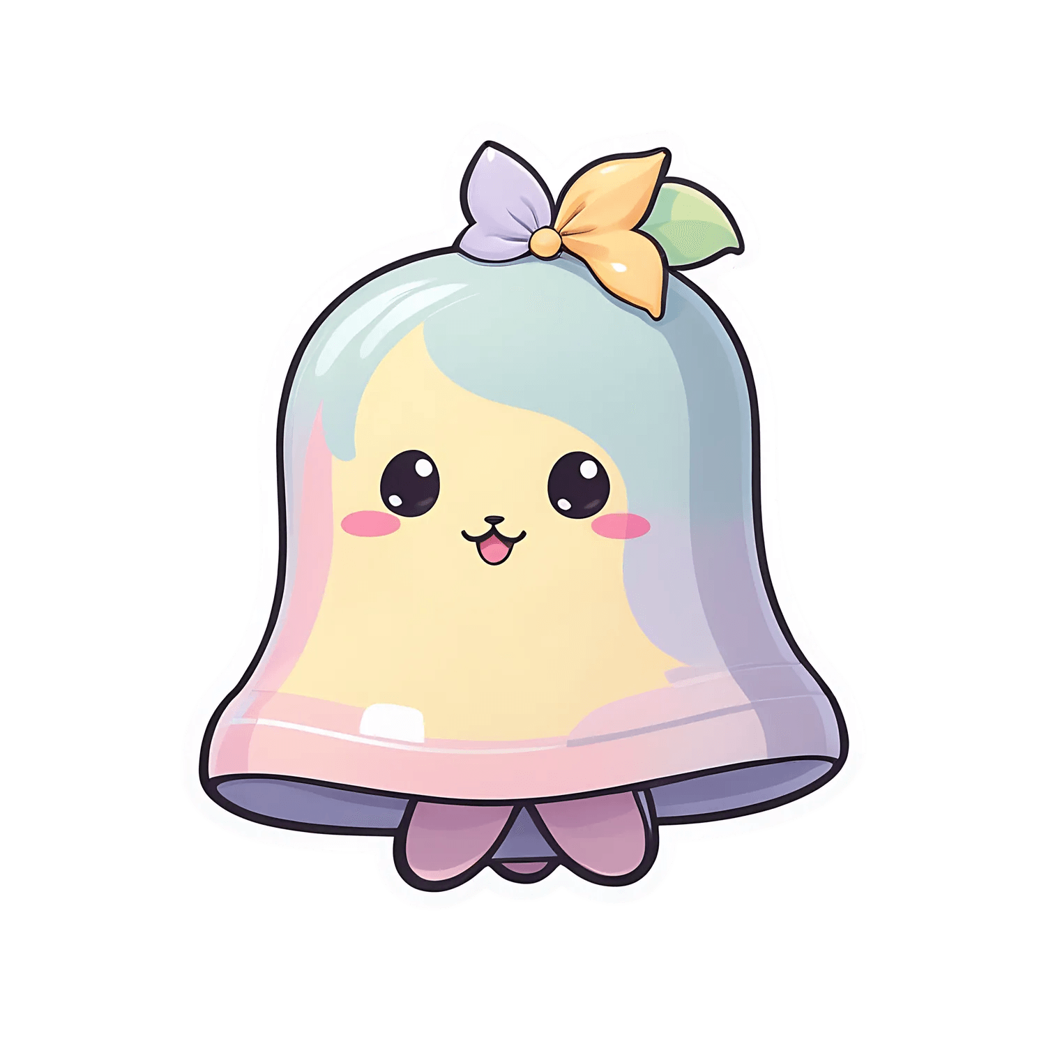 Cute Bell - Kawaii Sticker – Heat Press Transfer
