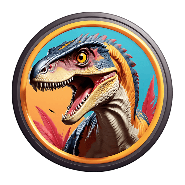 Dinosaur Rage Sticker - Vibrant Dino Graphics – Heat Press Transfer