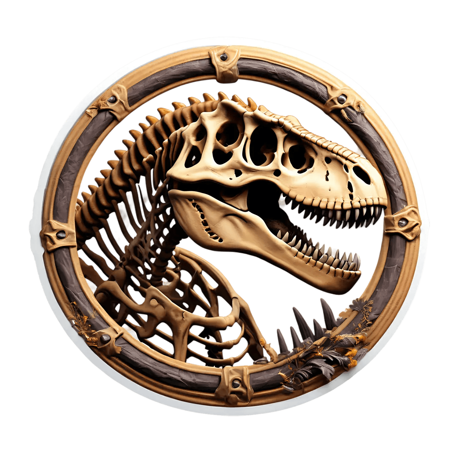 Dinosaur Skeleton - Sticker – Heat Press Transfer