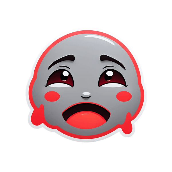 Emoji Face Sticker - UV DTF – Heat Press Transfer