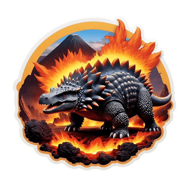 Fire Dragon Sticker - Volcanic Theme – Heat Press Transfer