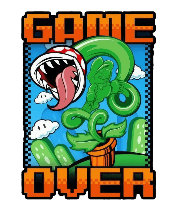 Game Over Tee - DTF Ready to Press – Heat Press Transfer