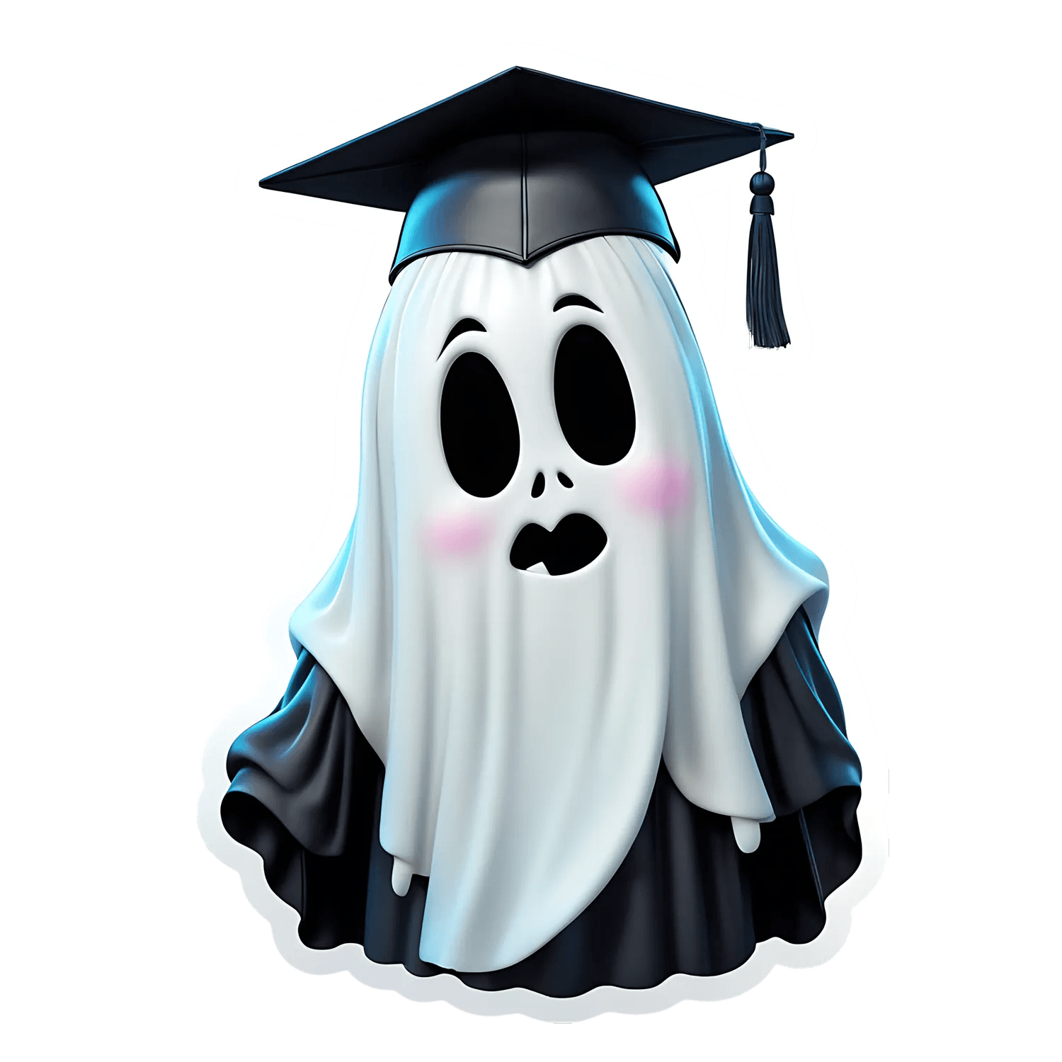 Graduation Ghost - Sticker – Heat Press Transfer