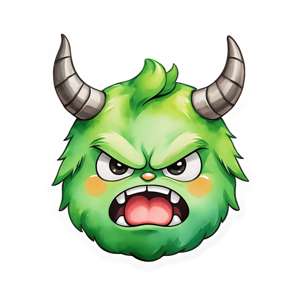 Green Monster Sticker - UV DTF Design – Heat Press Transfer