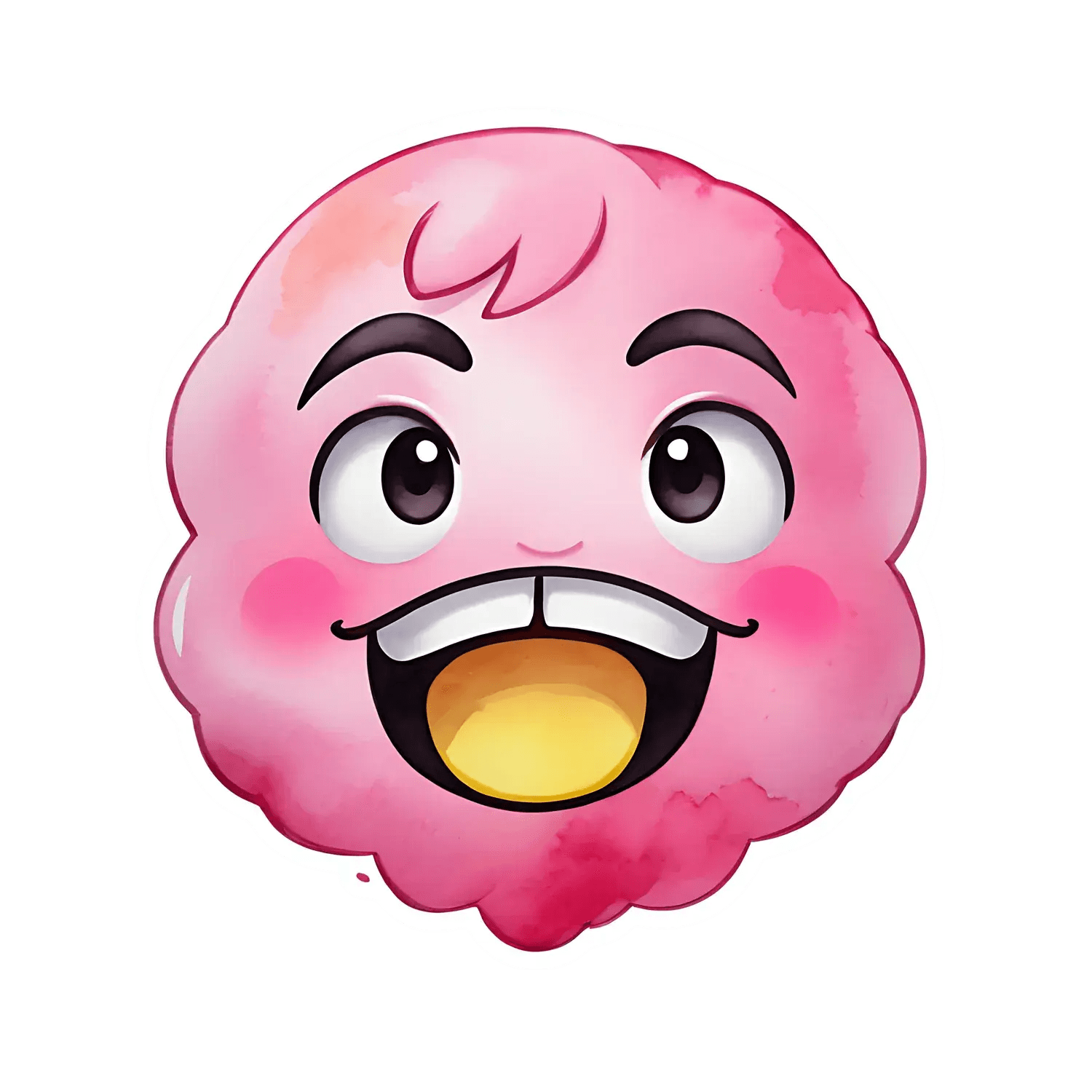 Happy Face Emoji Sticker - UV DTF – Heat Press Transfer
