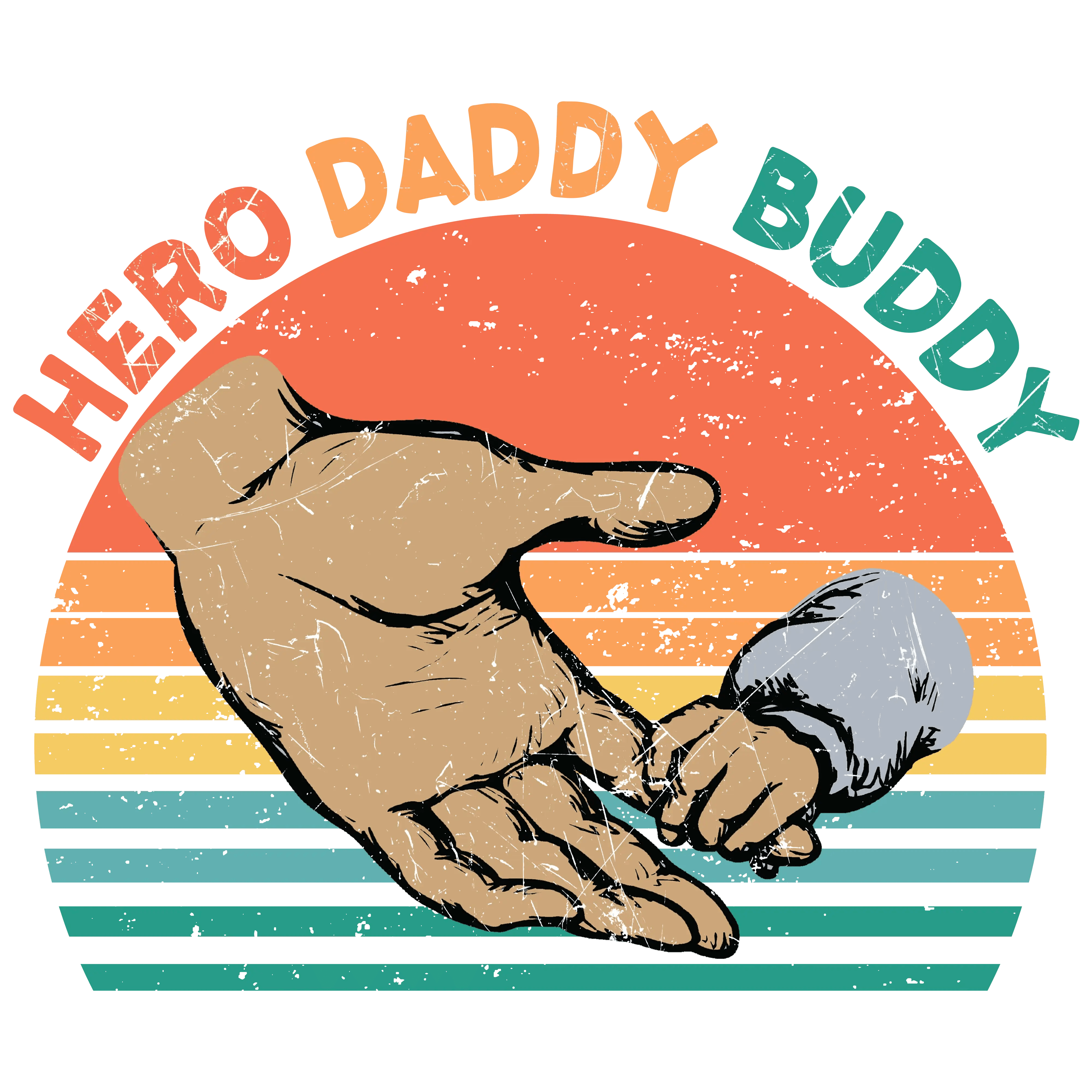 Hero Daddy Buddy Design - DTF Ready To Press – Heat Press Transfer