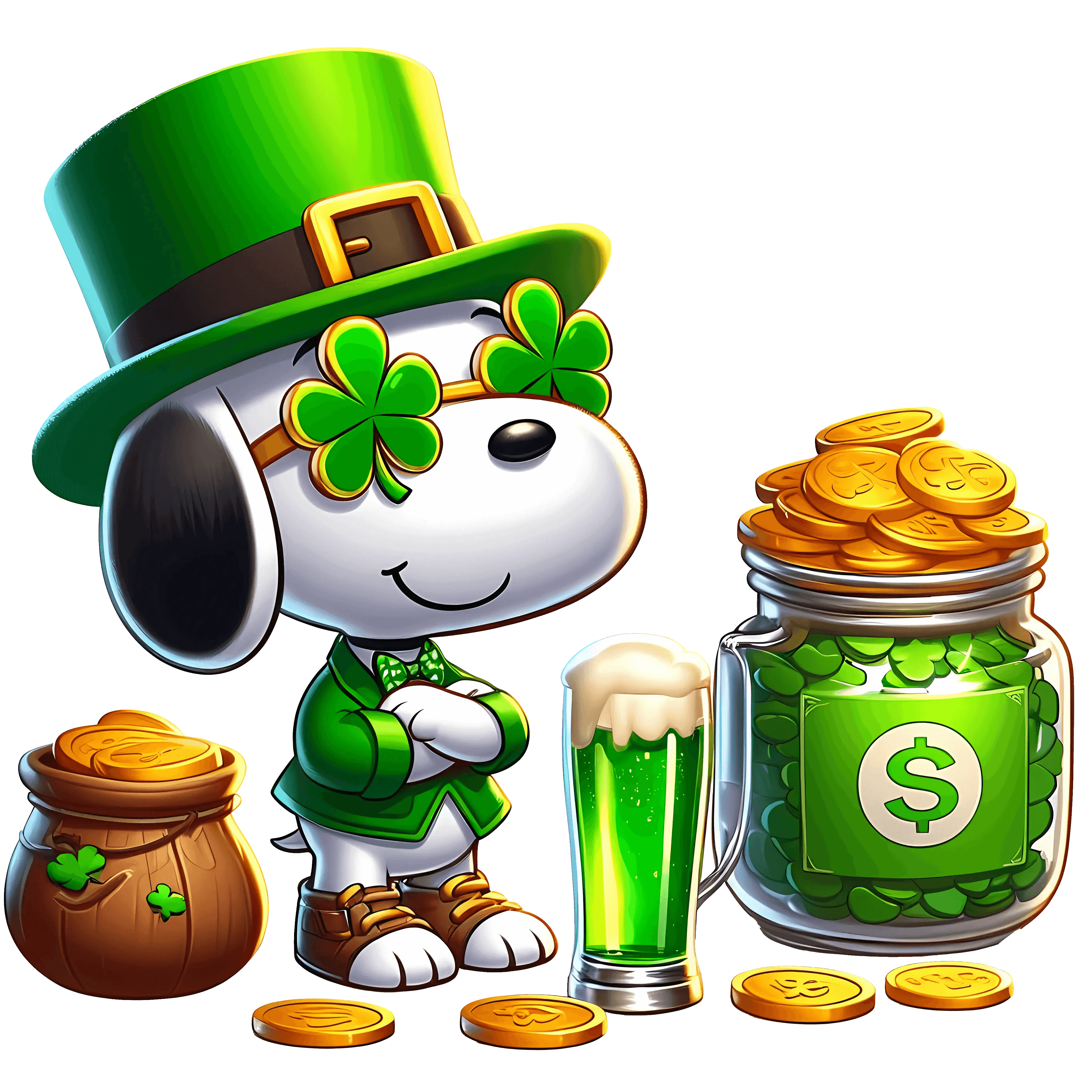 Irish Snoopy Design - DTF Ready To Press – Heat Press Transfer