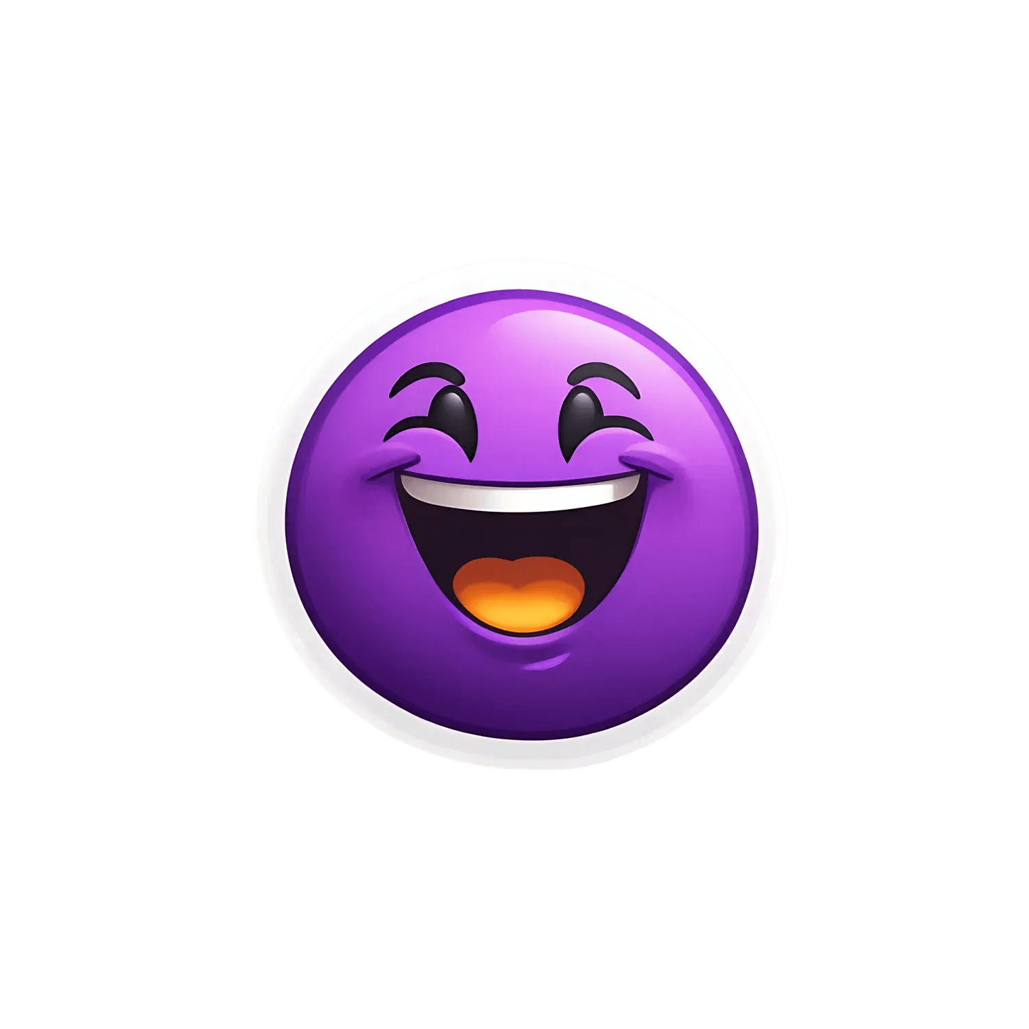 Laughing Emoji Sticker - UV DTF – Heat Press Transfer