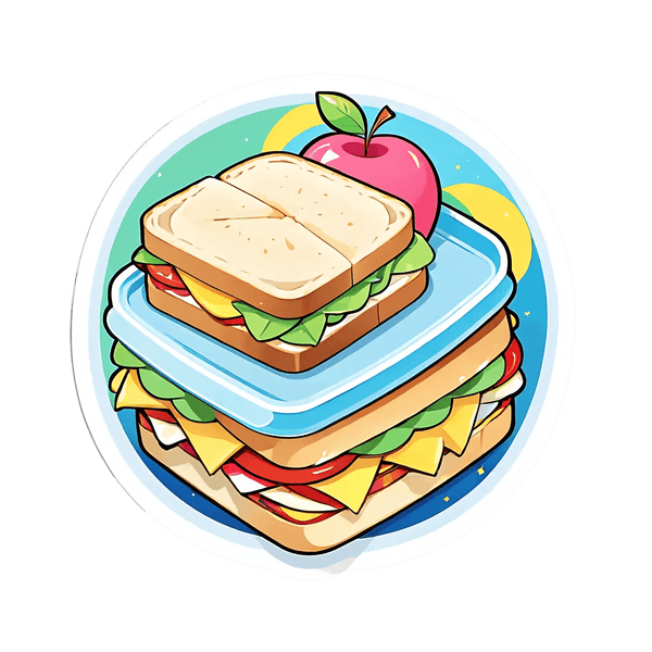 Lunch Box Delight - Sticker – Heat Press Transfer