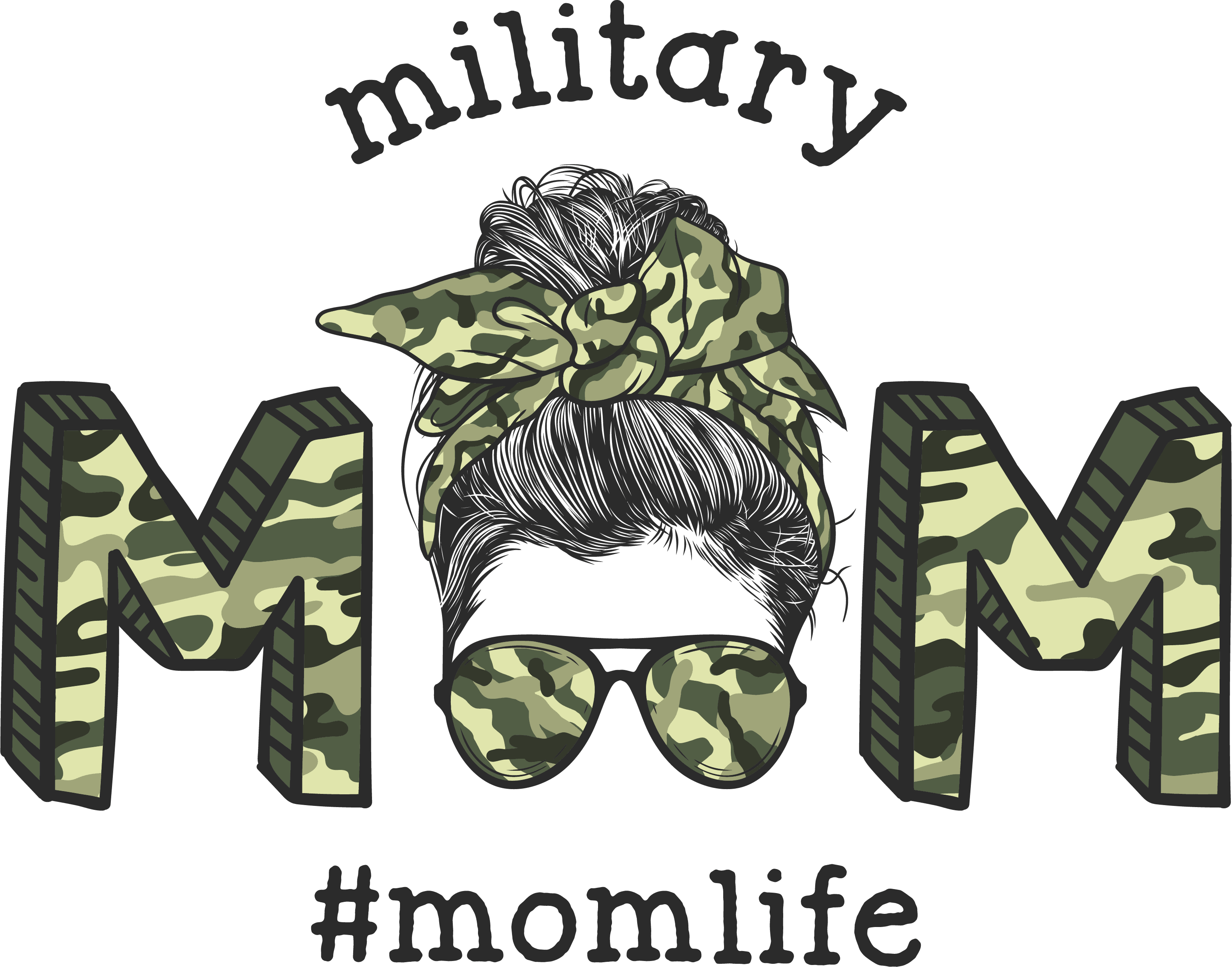 Military Mom Design - DTF Ready To Press – Heat Press Transfer