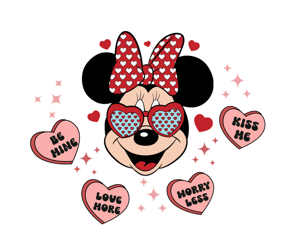 Valentine Design - DTF Ready Minnie Mouse Love Edition – Heat Press ...