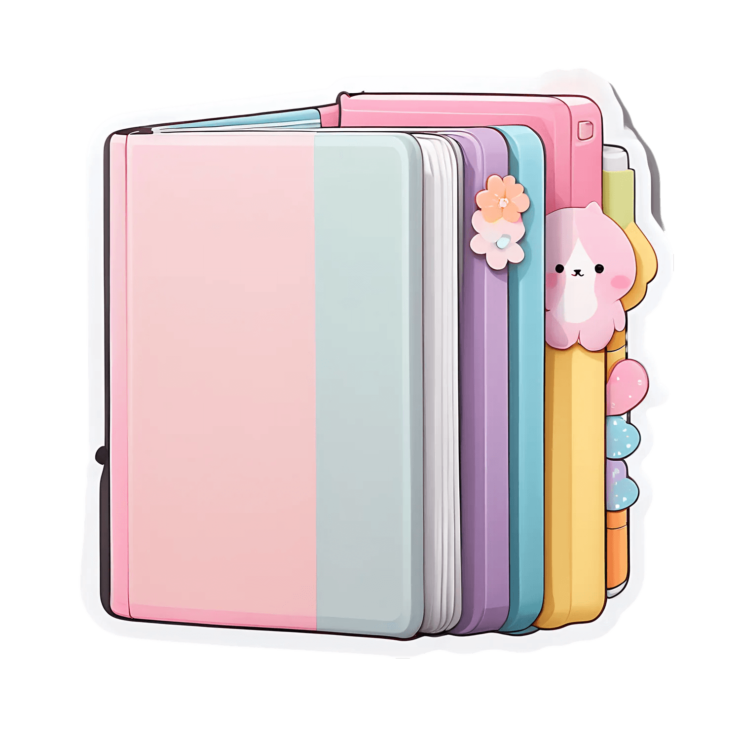 Pastel Notebook Covers - Sticker – Heat Press Transfer