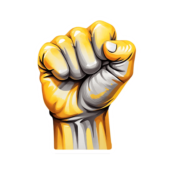 Power Fist - Dynamic Sticker – Heat Press Transfer