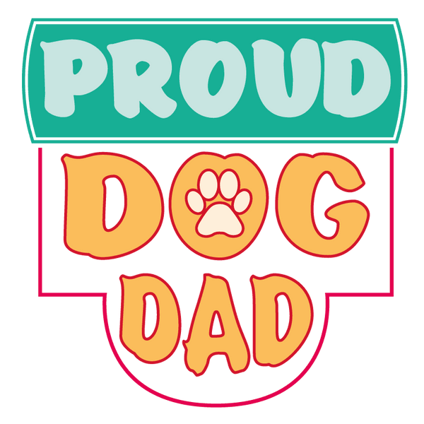 Proud Dog Dad Design - DTF Ready To Press – Heat Press Transfer