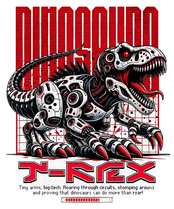 Robotic T-Rex - DTF Ready to Press – Heat Press Transfer