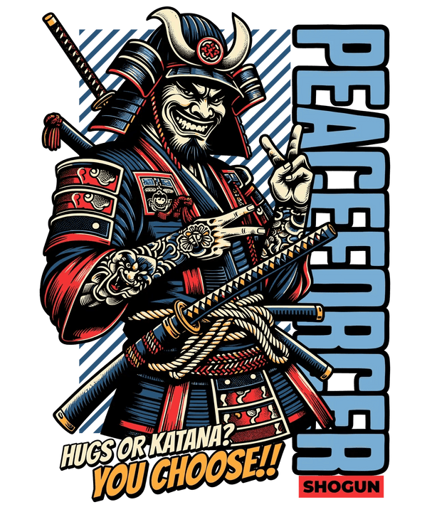 Shogun Samurai Warrior - DTF Ready to Press – Heat Press Transfer