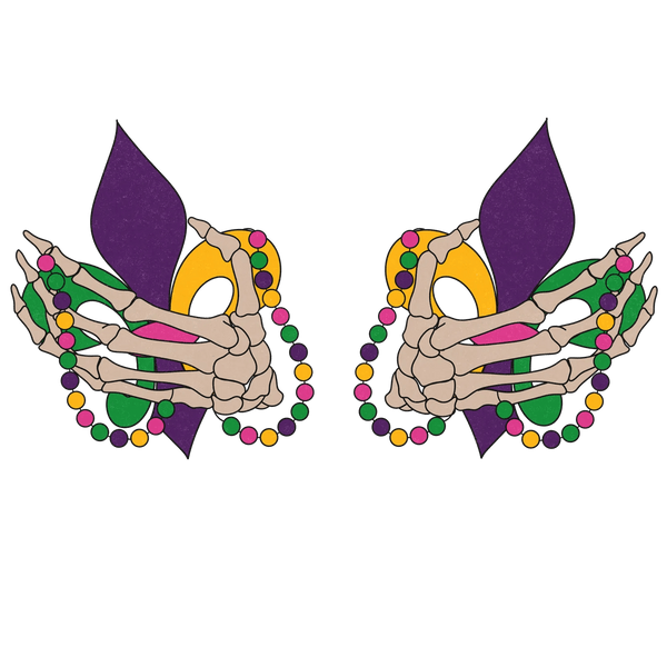 Skeleton Hands - DTF Ready to Press – Heat Press Transfer