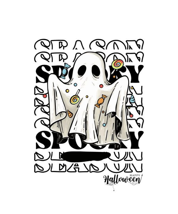Spooky Ghost - DTF Ready to Press – Heat Press Transfer