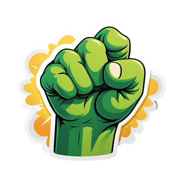 Superhero Fist - Sticker – Heat Press Transfer