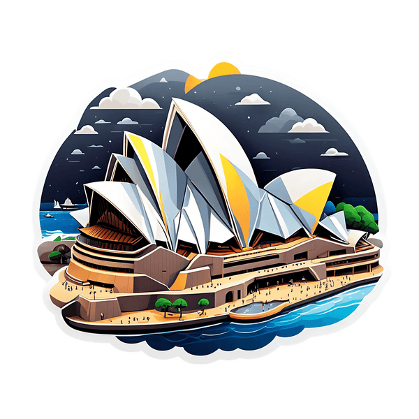 Sydney Opera House - UV DTF Sticker – Heat Press Transfer