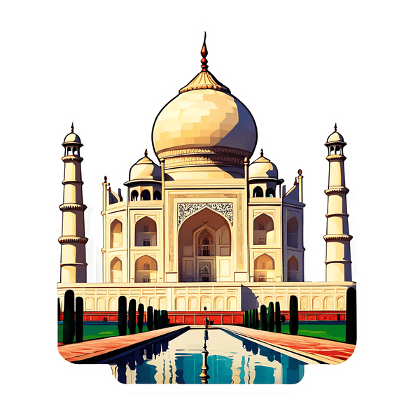Taj Mahal Decal - Sticker – Heat Press Transfer