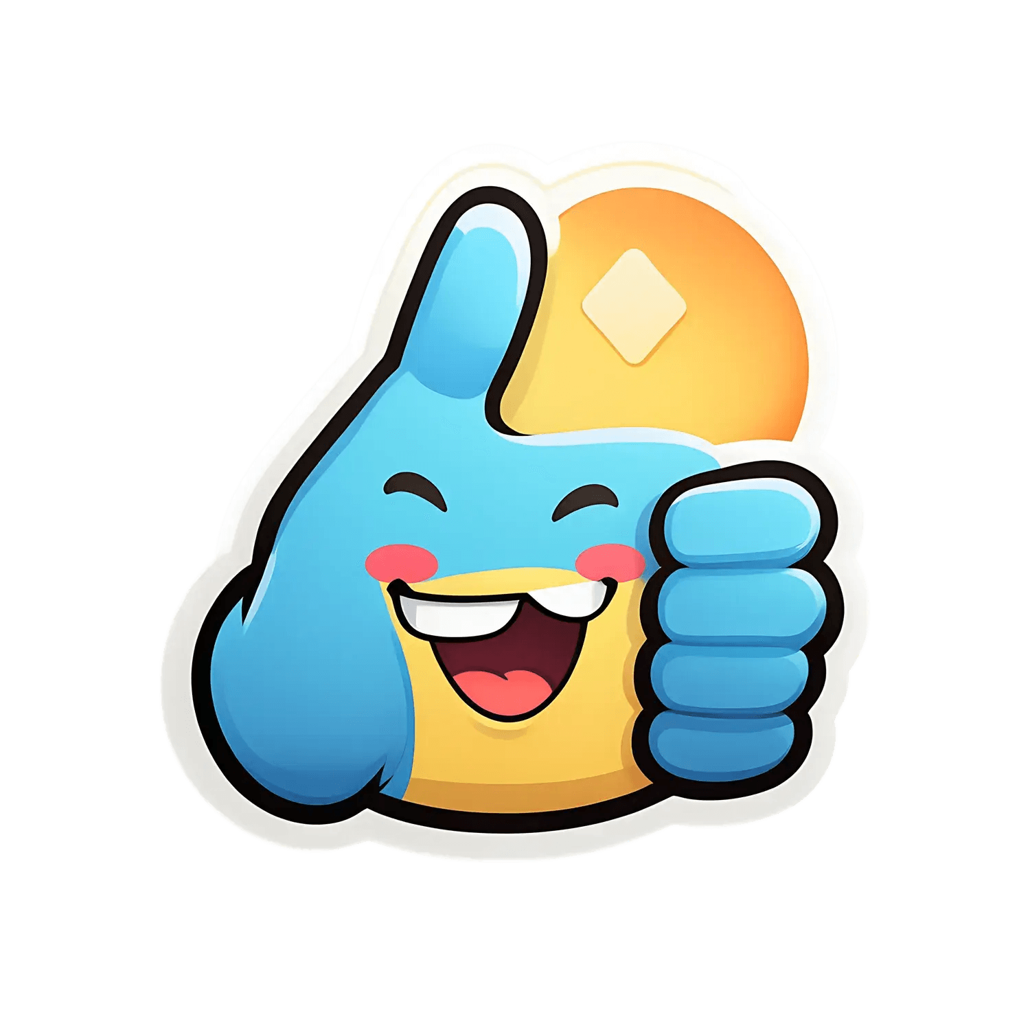Thumbs Up Emoji - Sticker – Heat Press Transfer