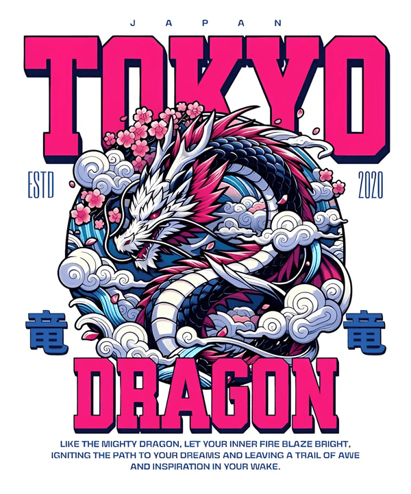 Tokyo Dragon 2020 - DTF Ready to Press – Heat Press Transfer