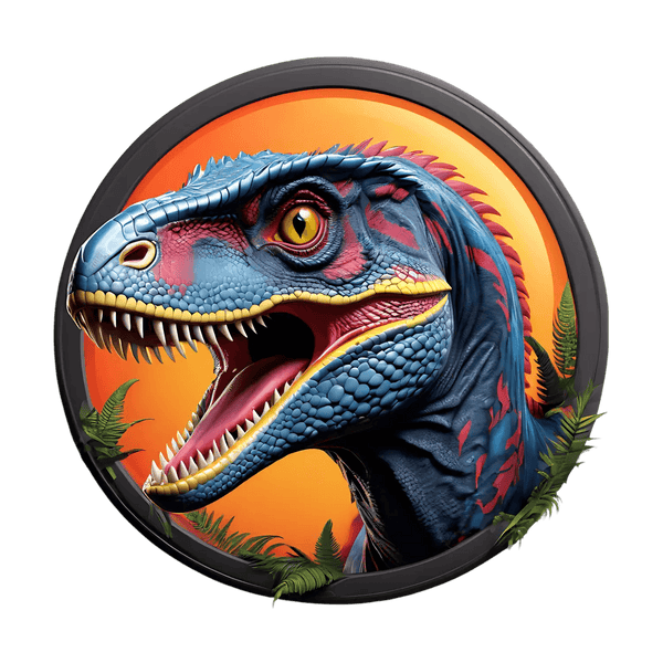 Velociraptor Dinosaur Sticker - Vivid Colors – Heat Press Transfer