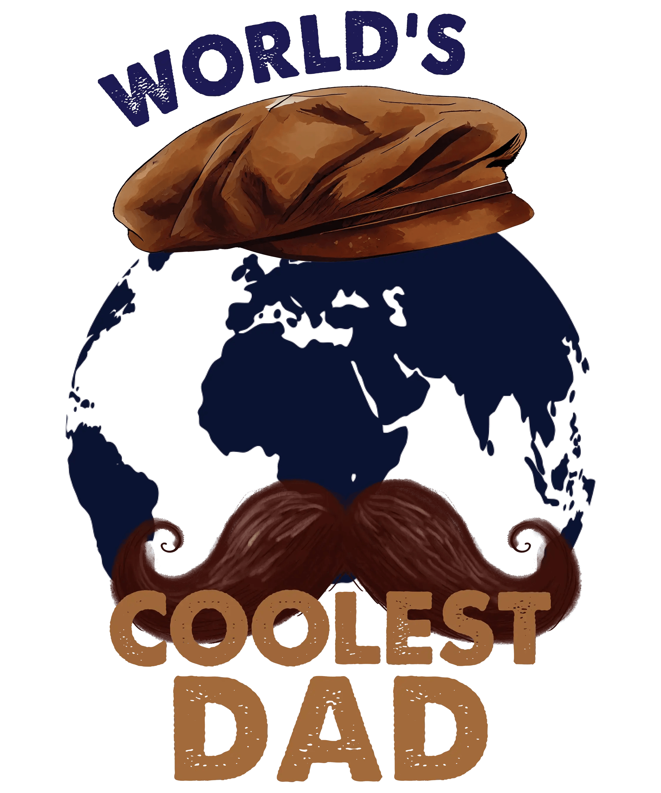 World's Coolest Dad Design - DTF Ready To Press – Heat Press Transfer